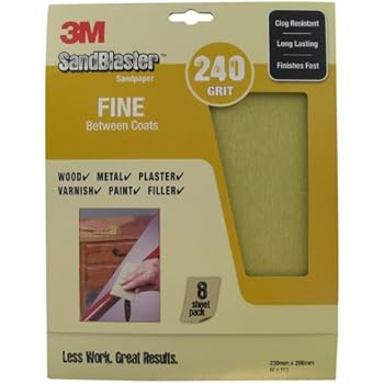 3M Sandblaster 413-220 Flexible Sandpaper Grain Size P220 / Fine 2 ...
