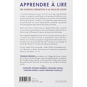 Apprendre à lire: Des sciences cognitives à la salle de classe Livre En ...