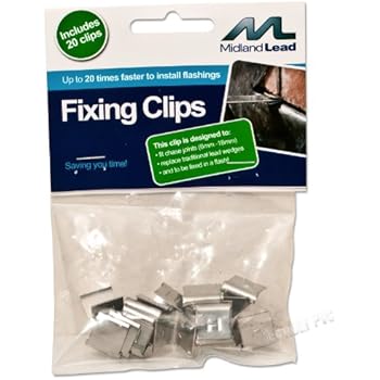 Hall clips -Bag of 50 - Lead flashing fixing clip - Fixed in a flash ...