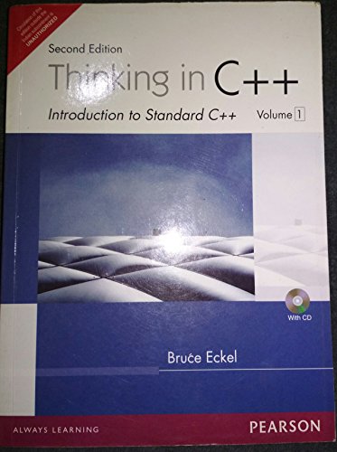 Thinking in C++, 2e ,Volume 1: Amazon.co.uk: Eckel: 9788131706619: Books