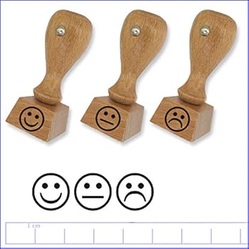 TimeTEX Set Siebdruck-Stempel "Perpetuum", 3 Gesichter, Lehrerstempel ...