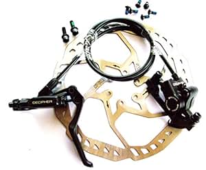 PROMAX DECIPHER DSK 913 FRONT HYDRAULIC 203mm DISC BRAKE BLACK: Amazon ...