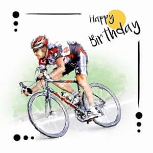 Happy Birthday Bike Cycle Racing Cycling Design Male Happy Birthday ...