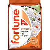 Fortune Everyday Basmati Rice, 5 Kg | Full Grain, Fluffy & Non-Sticky ...
