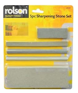 Rolson Sharpening Stone Set - 5 Pieces: Amazon.co.uk: DIY & Tools