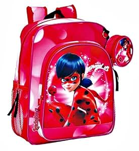 Ladybug Marinette School Backpack, 38 cm, Pink (Rosa): Amazon.co.uk ...