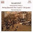 MARTINU: String Quartets Nos. 1 and 2 / Three Horsemen: Amazon.co.uk ...