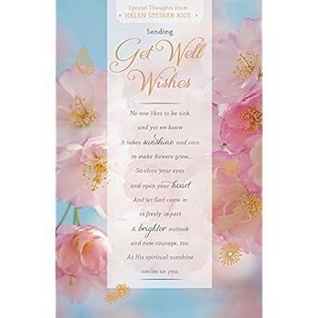 Helen Steiner Rice Get Well Wishes Card: Amazon.co.uk: Office Products