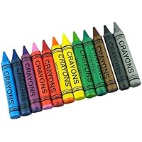 12 Piece Jumbo Wax Crayons (Pack of 1) : Amazon.co.uk: Home & Kitchen