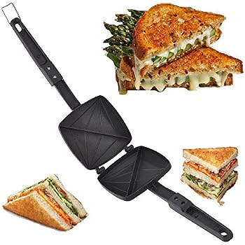 Buy THW Nonstick Grilled Sandwich Bread Toaster for Gas Burner Stove ...