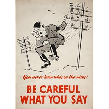 Vintage British WW2 1939-45 Propaganda BE CAREFUL WHAT YOU SAY. YOU ...