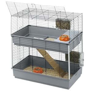 Ferplast Rabbit/Guinea Pig 100 Double Cage - Double Cage: Amazon.co.uk ...