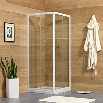 Cabine paroi de douche en Plastique PVC mod. Acquario 70x70 cm avec ...