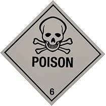 Poison Label Poison 6 Labels From Key Signs UK