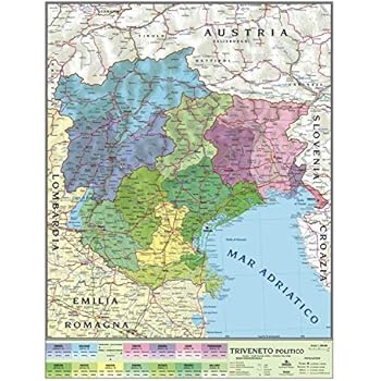 Carta geografica murale regionale Sardegna 100x140 bifacciale fisica e ...
