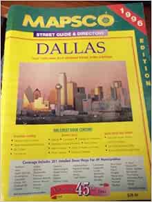 Mapsco Dallas street guide & directory, 1996: Amazon.co.uk: Inc Mapsco ...