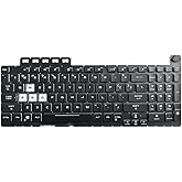 Siakoocty Laptop Replacement US Layout RGB Colorful Backlight Keyboard for ASUS TUF Gaming 8 F15 ...