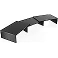 FITUEYES Dual Monitor Stand Wood PC Laptop Computer Screen Riser, 3 ...