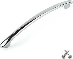 Chrome Bow Kitchen Cabinet Door Handle, Cupboard Drawer Bedroom ...