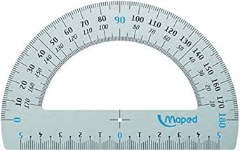 Maped 129200 protractor - protractors (Aluminium, Aluminium): Amazon.co ...