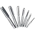 Thread Tap Tool Set, Screw Taps Tool Set, 7pcs Thread Steel Tap Tapping ...