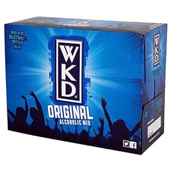 WKD Blue Vodka Drink (10 x 275ml Bottles): Amazon.co.uk: Beer, Wine ...