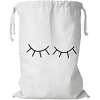 Creativee Canvas Drawstring Laundry Bag Large Hanging With String Toys ...