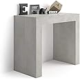 Mobili Fiver, Angelica Extendable Console Table, Concrete Grey, Laminate-finished/Aluminium ...