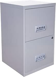 Pierre Henry Filing Cube Cabinet Steel Lockable 2 Drawers A4, Grey ...