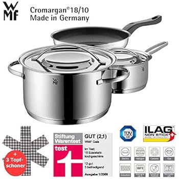 WMF “Transtherm“ Edelstahl Topfset + Pfanne 6 tlg, Kochtopf 20cm ...