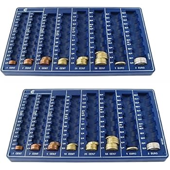 Wedo 160780037 Money-Counting Tray with Removable Coin Holders 27.9 x ...