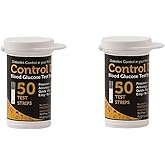 Control D Test Strips, 50 Count (Black) for Control D Glucometer only ...