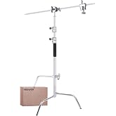 NEEWER Pro 100% Stainless Steel Heavy Duty C Stand with Boom Arm, Max ...