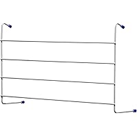 SAONS 4 Tier Clothes Drying Airer 4 Bar Metal Over Radiator Rail Indoor ...