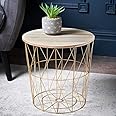 Tromso Basket Side Table With Removable Top Extra Storage for Toys ...