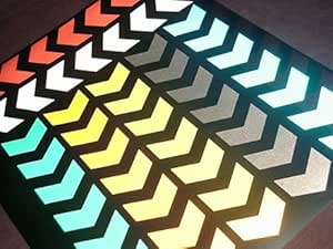 MOGLO REFLECTIVE CHEVRON stickers (48") * CHOICE OF 7 colours: Amazon ...