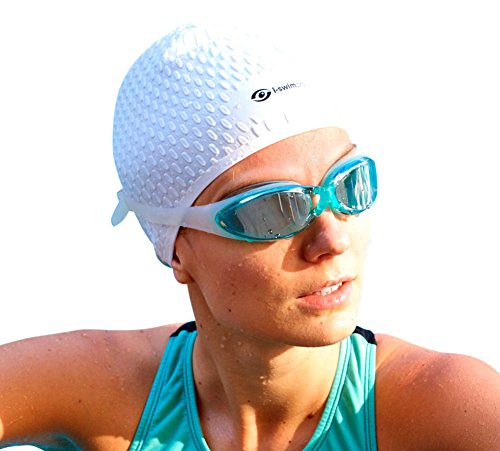 Buy i-Swim Pro Swimming Caps with Nose Clip + Ear Plugs - Comfortable ...