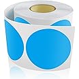 Round Stickers Blue 50 mm Circle Labels Colour Coding Dot Vinyl Floor ...