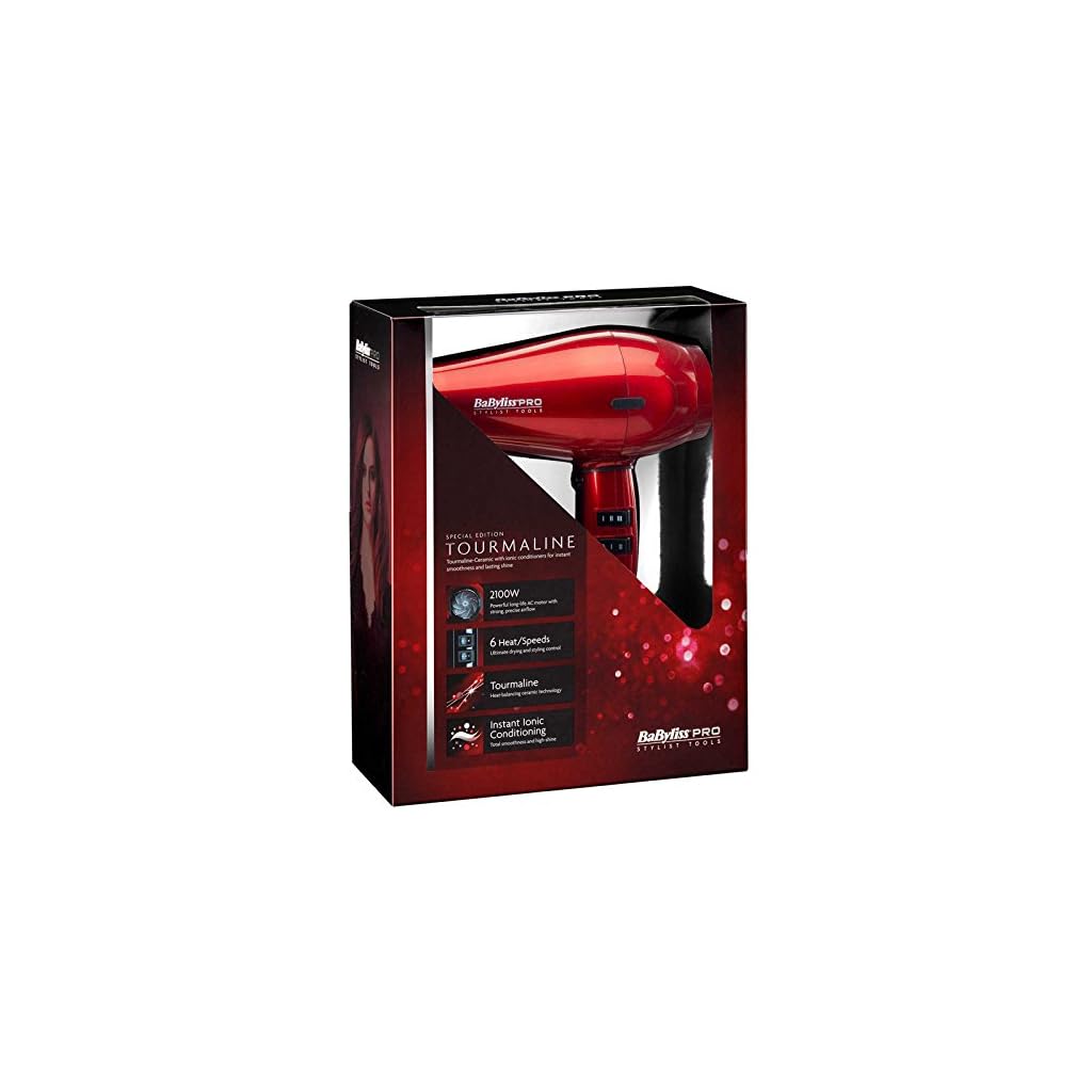 BaByliss Pro Special Edition Tourmaline Ceramic Ionic Hair Dryer 6 Heat ...