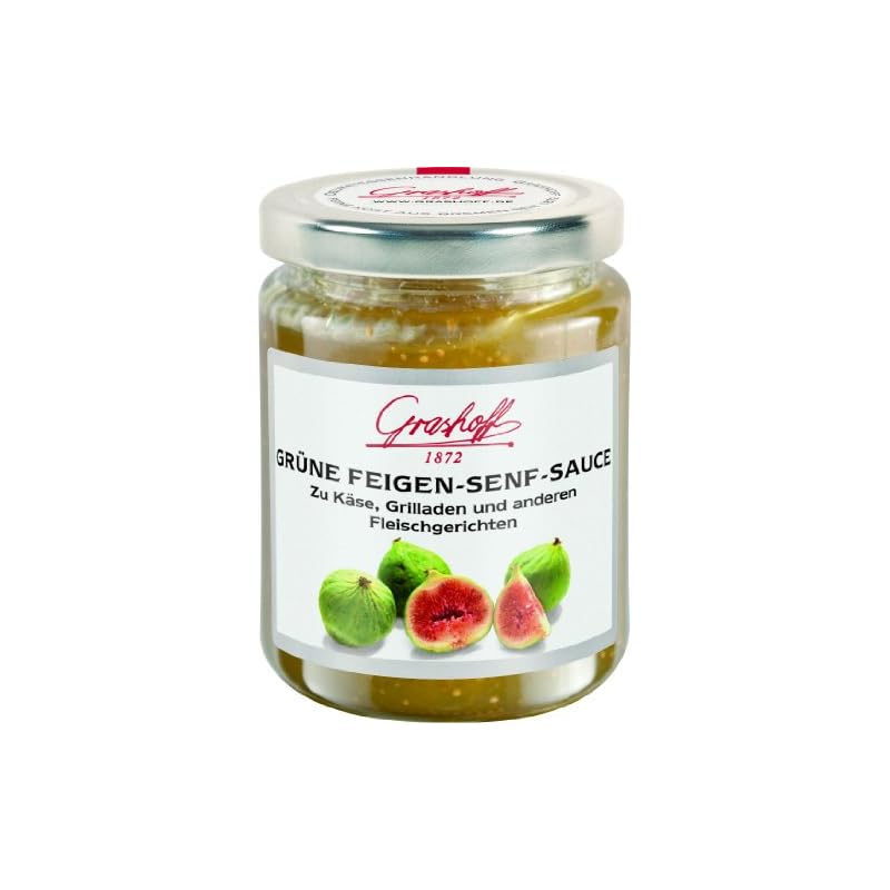 Grashoff Grüne Feigen-Senf-Sauce, 200 ml, 3er Pack (3 x 200 ml ...