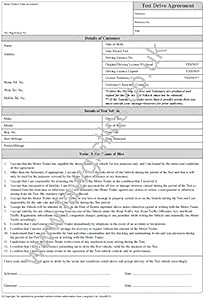Test Drive Agreement Pad: Amazon.co.uk: Office Products