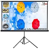 Inlight Cineview 8 Ft - Width x 6 Ft - Height Tripod Projector Screen ...