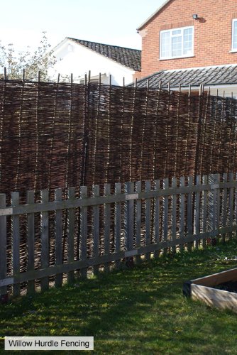 Premium Papillon Willow Wicker Fencing Hurdle 6ft (1.8m) Natural Woven ...