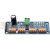 JZK® PCA9685 16 Channel 12-Bit PWM Servo Motor Driver IIC Module For Arduino Robot : Amazon.co ...