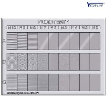 Surface Finish Specimen "Rugotest", in an etui general (standard), 27 ...