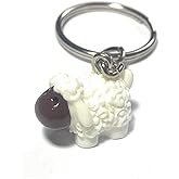 FizzyButton Gifts Yellow Resin Duck Duckling Charm Keyring Key Ring ...