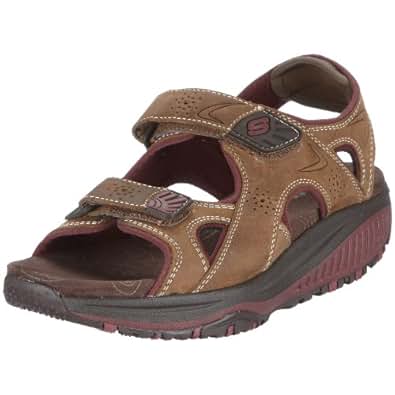 Skechers Women's Shape-ups Roll Model Sandal Brown UK 6: Amazon.co.uk ...