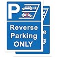RDLCAR Reverse Parking Only Signs 1mm Thick PVC Pack of 2 High ...