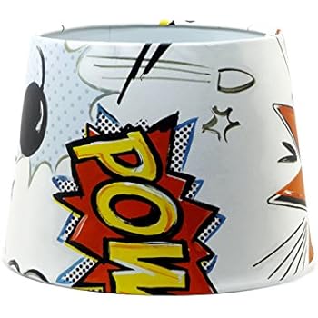 Comic Lampshade for A Ceiling Light Shade Boys Bedroom Superhero ...