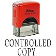 Printtoo Controlled Copy Self Inking Rubber Stamp Office Stationery Custom Stamp : Amazon.in ...